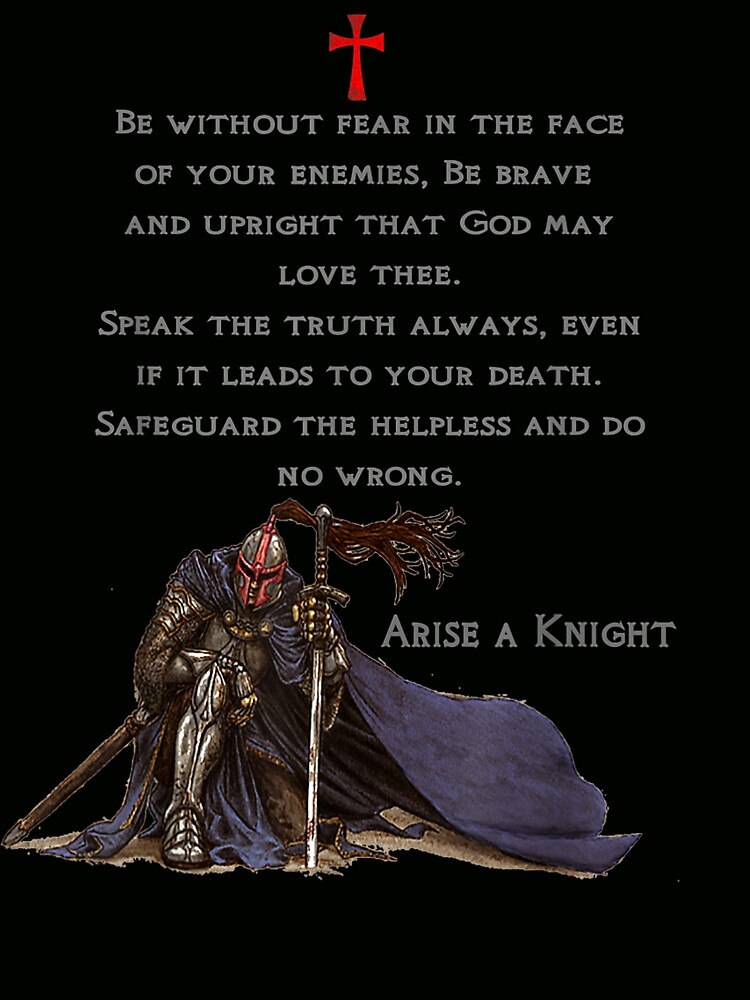 "Knights Templar Oath For God Christian" Art Print for Sale by Neva ...