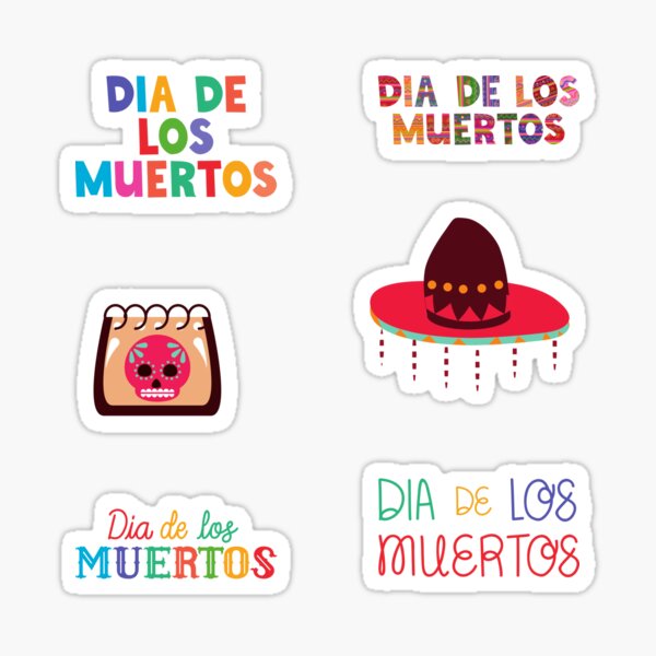 "dia de los muertos pack" Sticker for Sale by stickers-packs | Redbubble