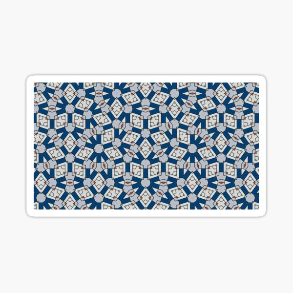 "Repeated Star Geometric Pattern" Sticker for Sale by SVPATTERNS ...