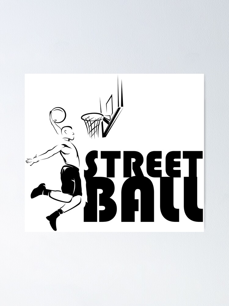 "Streetball Basketball Club Slam Dunk Illustration" Poster for Sale by ...