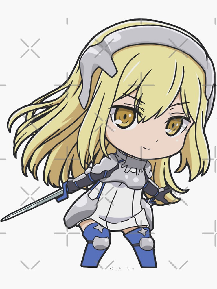 "Ais Wallenstein Chibi | DanMachi" Sticker for Sale by Happybearbear ...