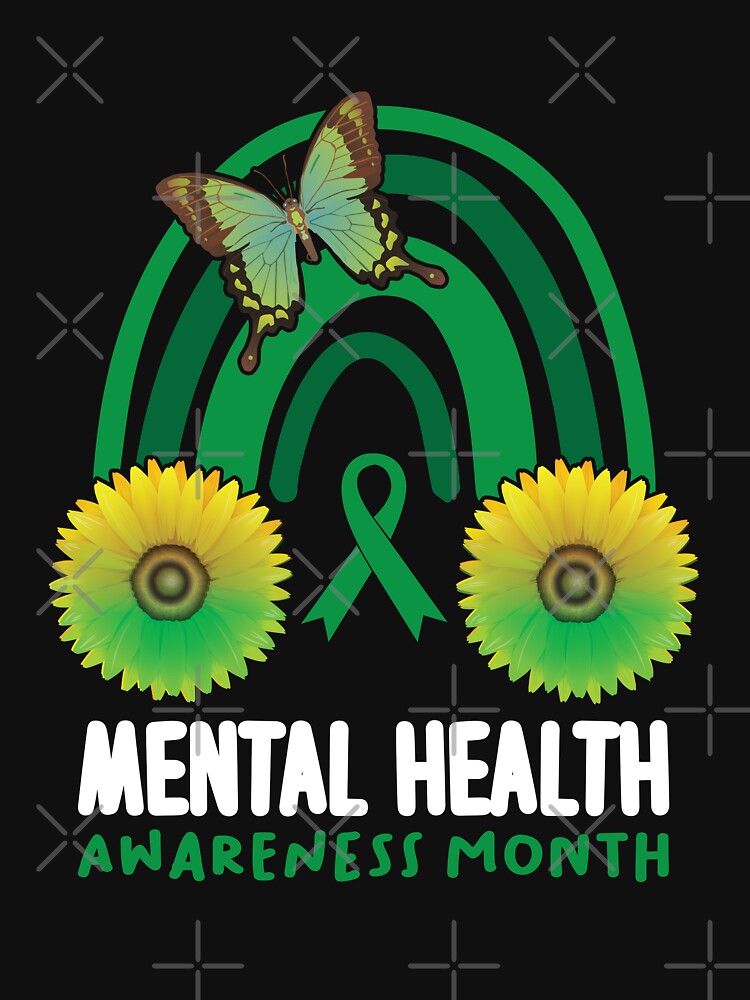 Mental Health Awareness Fight The Stigma Sunflowers T Shirt By