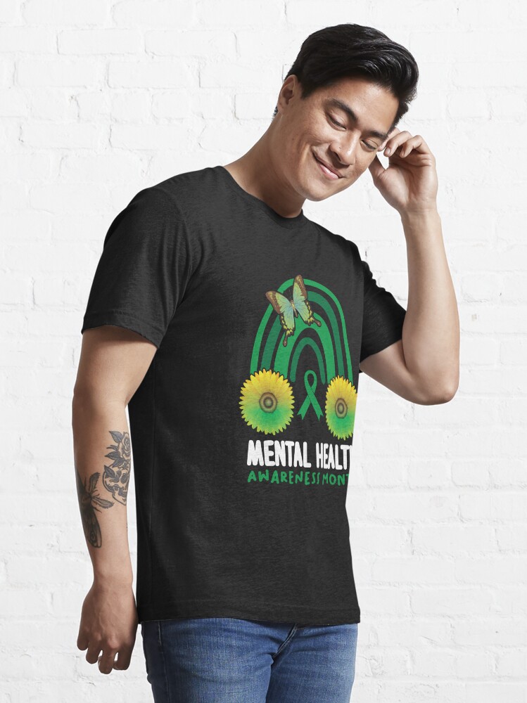"Mental Health Awareness Fight The Stigma Sunflowers" T-shirt by GravitiTees | Redbubble