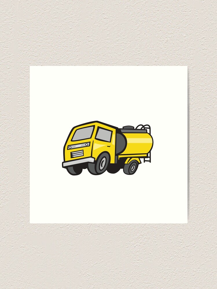 "Baby Fuel Tanker Cartoon" Art Print by patrimonio | Redbubble
