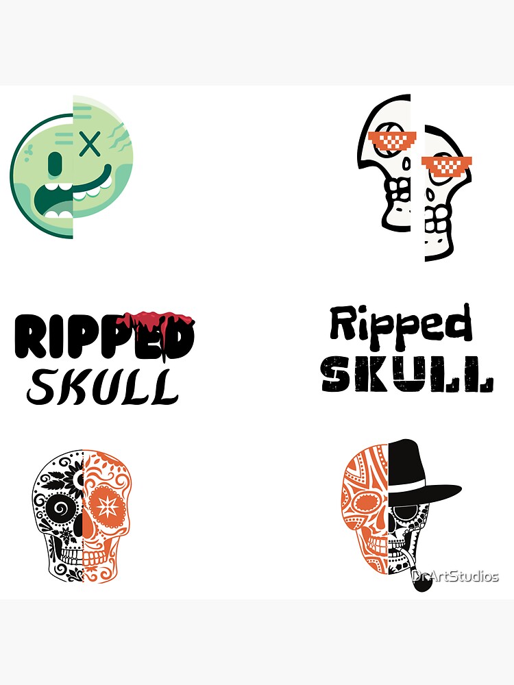 "Ripped face | Ripped skull death gothic skeleton bone | Ripped creepy ...