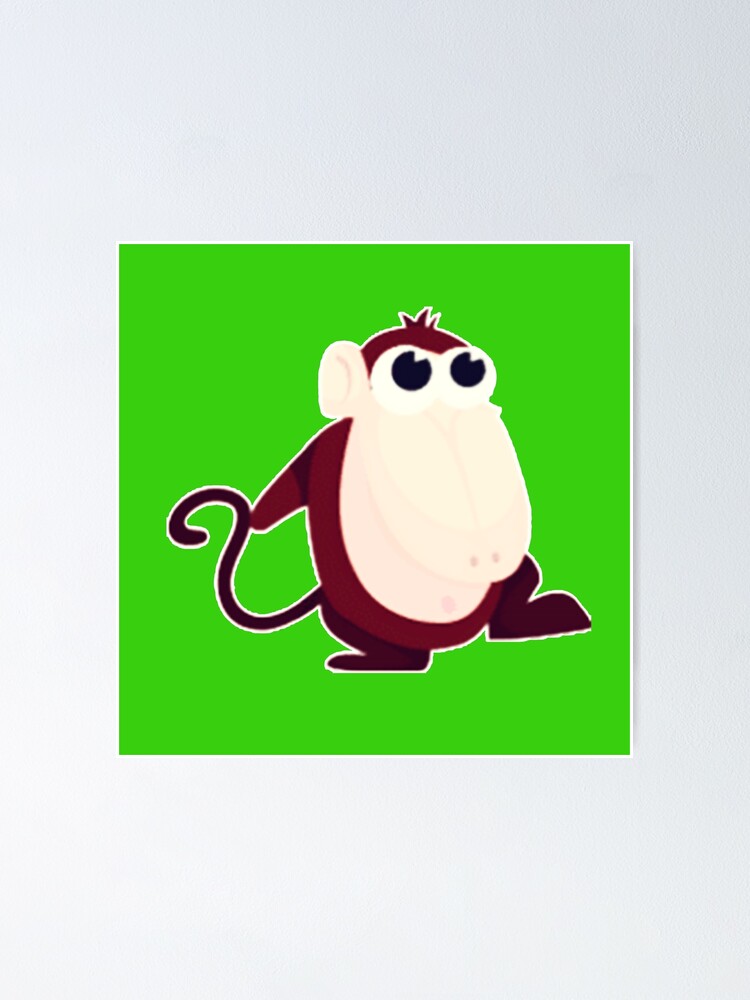 "cute fat monkey" Poster for Sale by paca-art | Redbubble