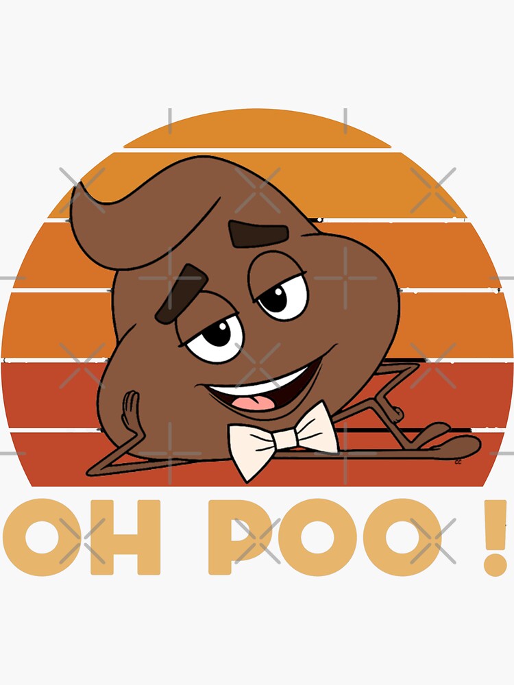 "Oh Poo | Funny Poop" Sticker for Sale by mattades | Redbubble