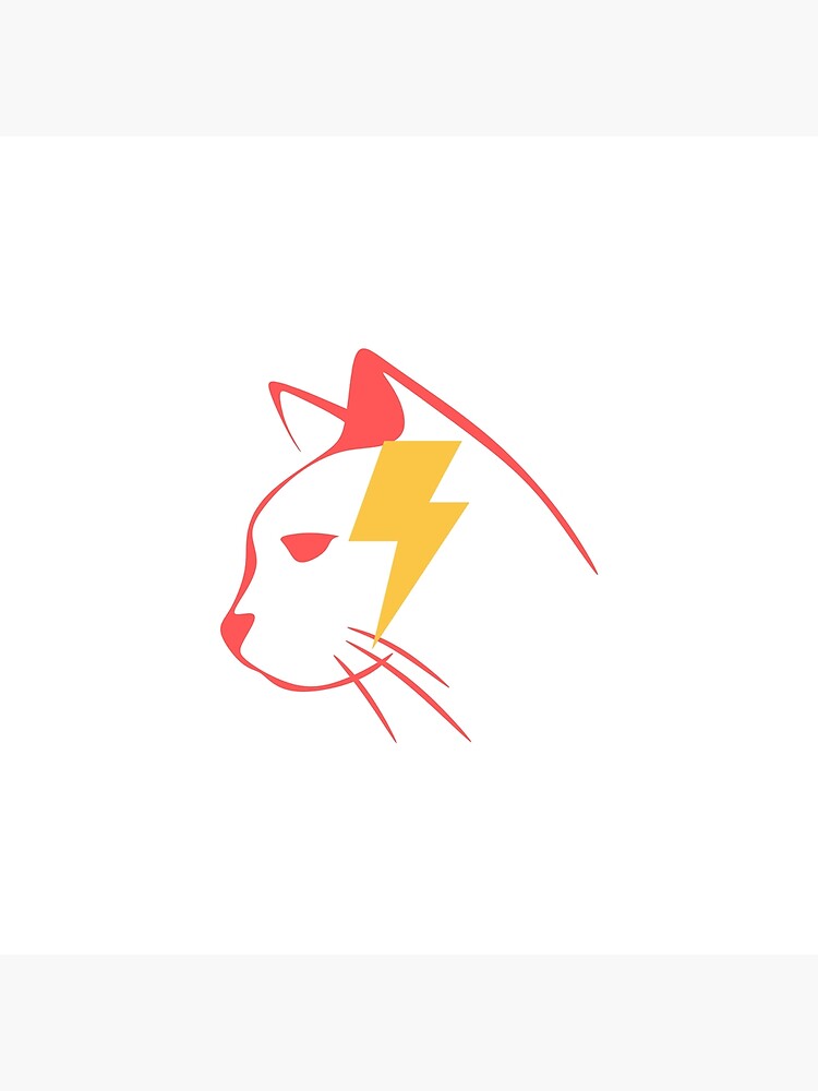 "lightning CAT HEAD" Poster for Sale by KAYKAY0 | Redbubble