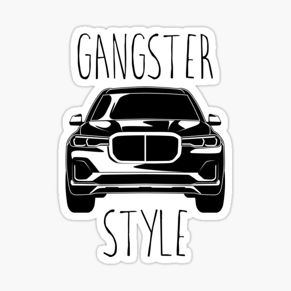 "Gangster Style Cars" Sticker by Fgraf | Redbubble