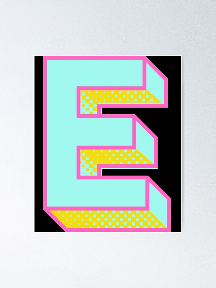 "Letter E, Pop Art" Poster for Sale by Comicsorama | Redbubble