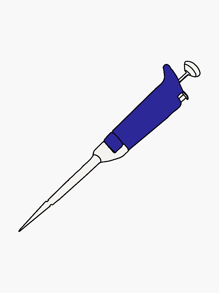 "Micropipette" Sticker by sydbuck | Redbubble