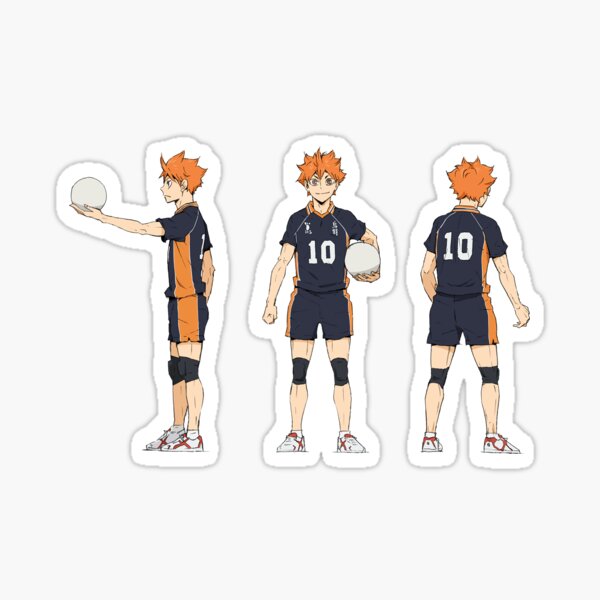 "Hinata Shoyo " Sticker by Mariosketch | Redbubble