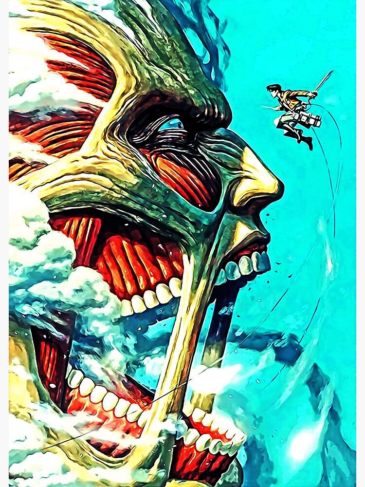 "attack on titan design" Poster for Sale by rexklein5447 | Redbubble