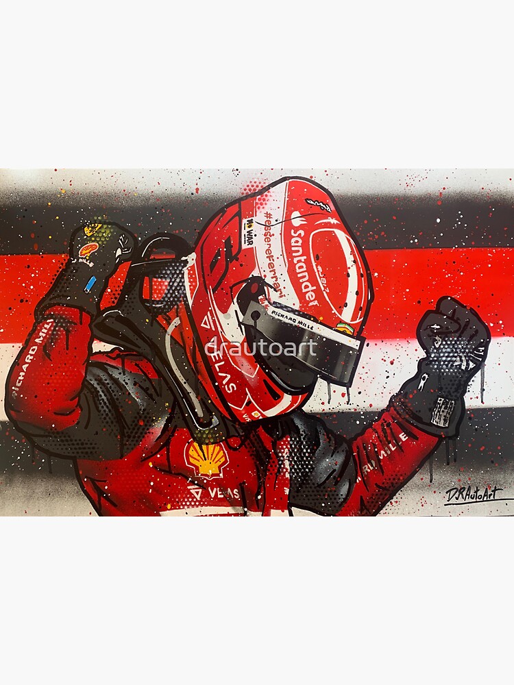 "Charles Leclerc 2022 - Ferrari F1 graffiti painting by DRAutoArt ...