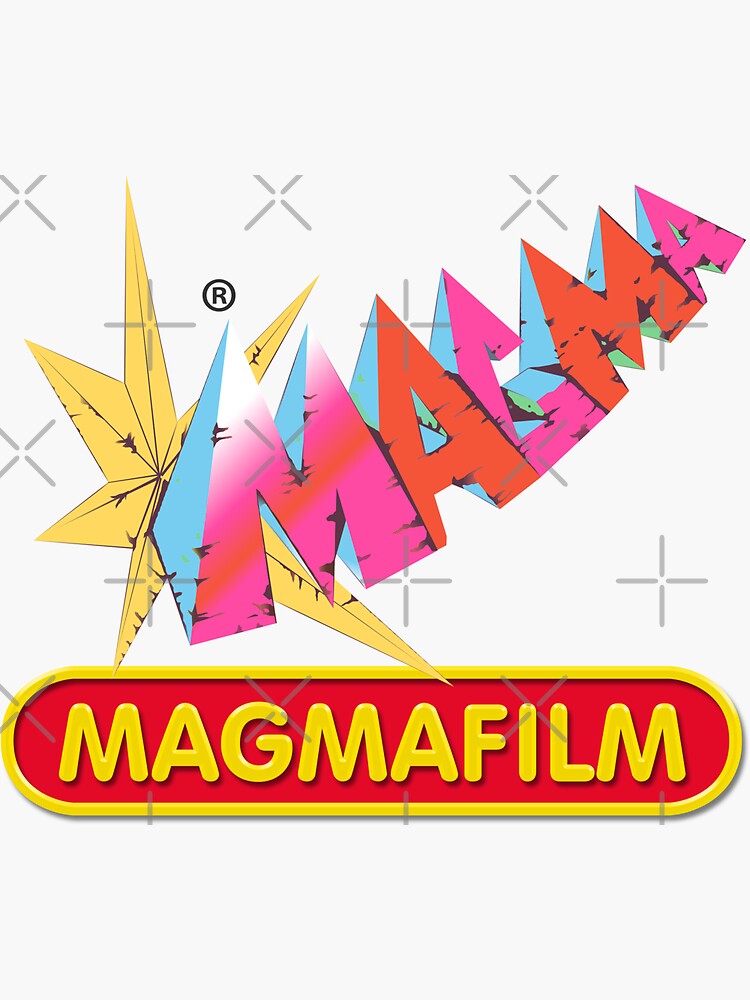 "Magma Film" Sticker by innuendo-retro | Redbubble