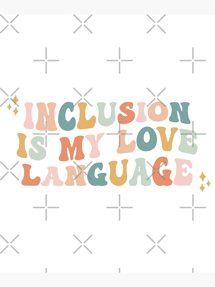 Póster «La inclusión es mi lenguaje de amor | Educación Especial ...