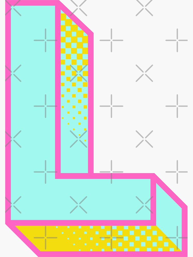 "Letter L, Pop Art" Sticker for Sale by Comicsorama | Redbubble