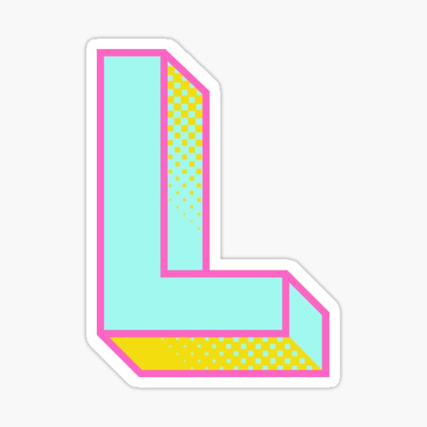 "Letter L, Pop Art" Sticker for Sale by Comicsorama | Redbubble