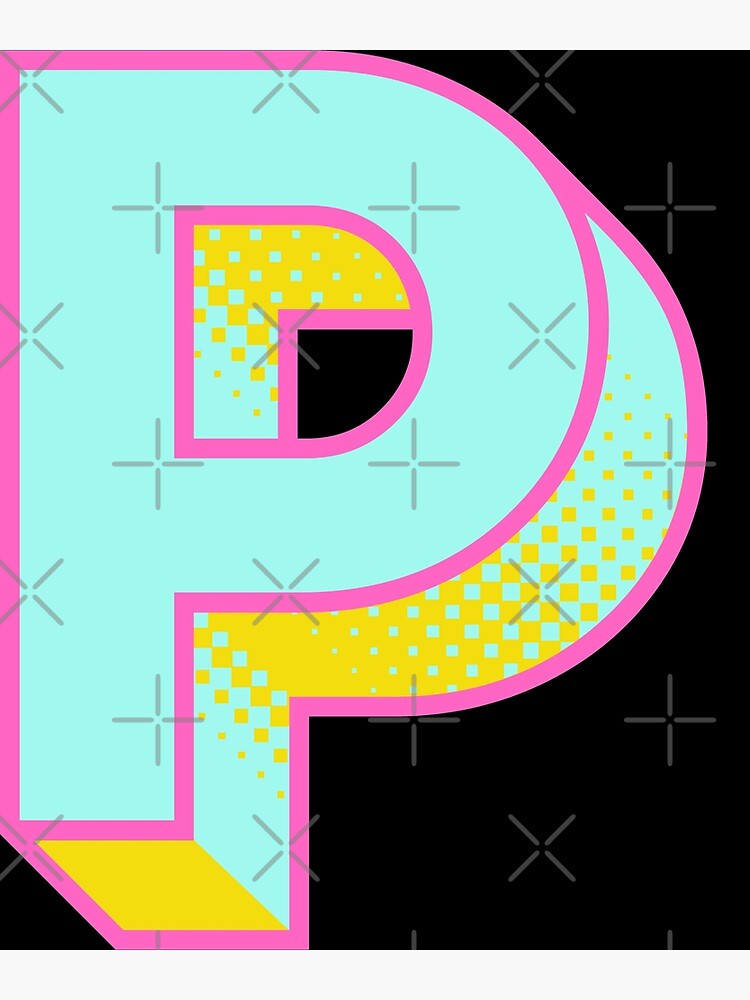 "Letter P, Pop Art" Poster for Sale by Comicsorama | Redbubble