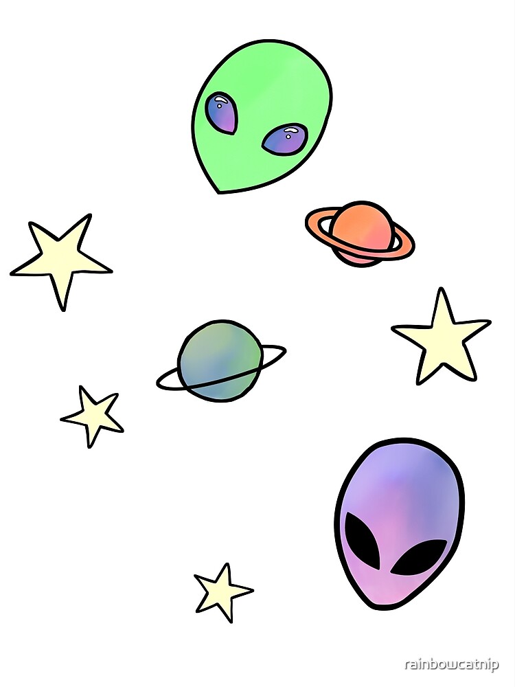 Cute Space Things Art Print For Sale By Rainbowcatnip Redbubble 