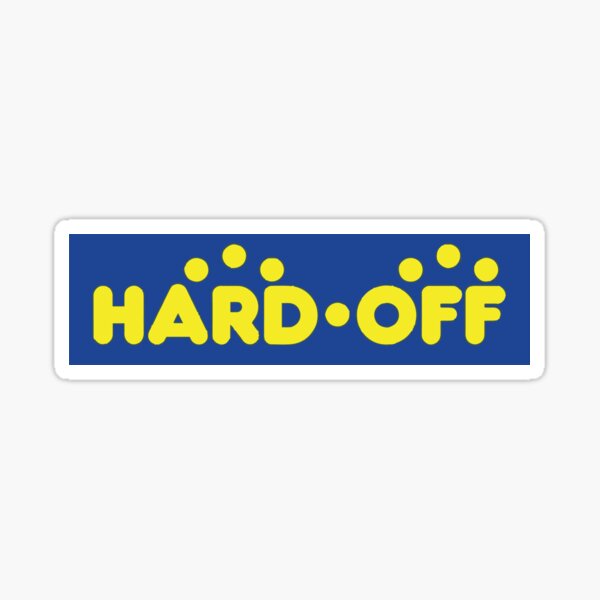 "Hard Off" Sticker for Sale by enrique-ruckus | Redbubble