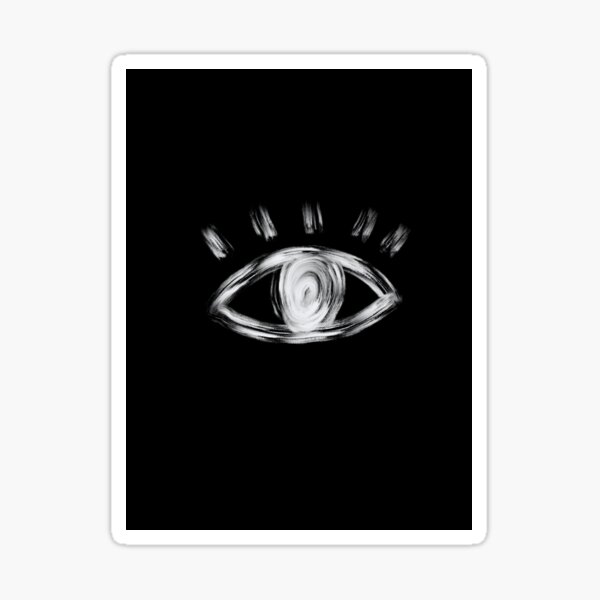 "Evil Eye Artwork - The Amazing One Eye" Sticker by Ro8thie | Redbubble