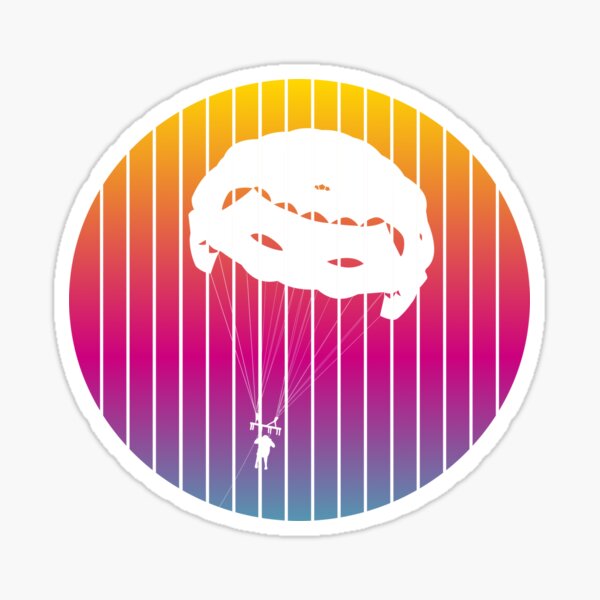 "parasailing" Sticker by phys | Redbubble