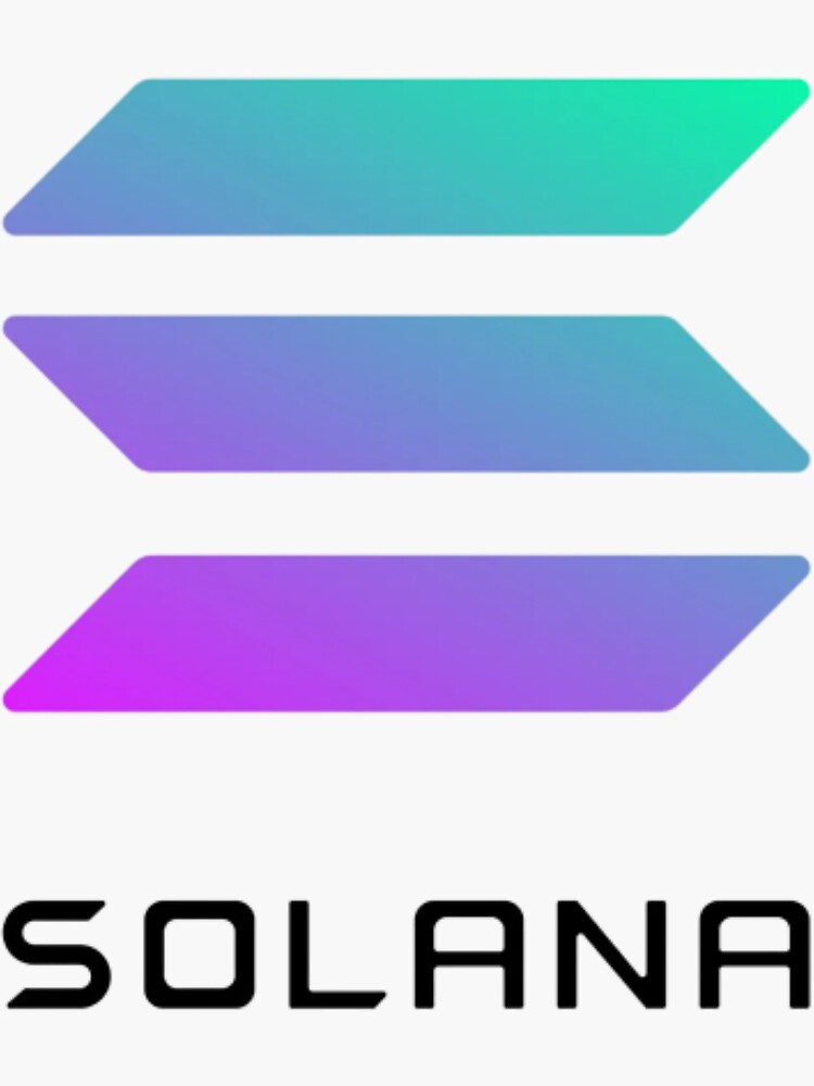 "SOLANA-logo" Sticker by michellaroche | Redbubble