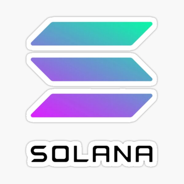 "SOLANA-logo" Sticker by michellaroche | Redbubble