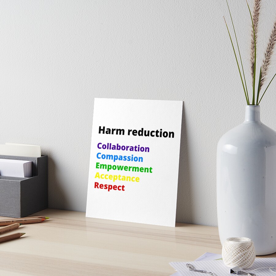 "Harm Reduction Model " Art Board Print by SmokeWorks | Redbubble