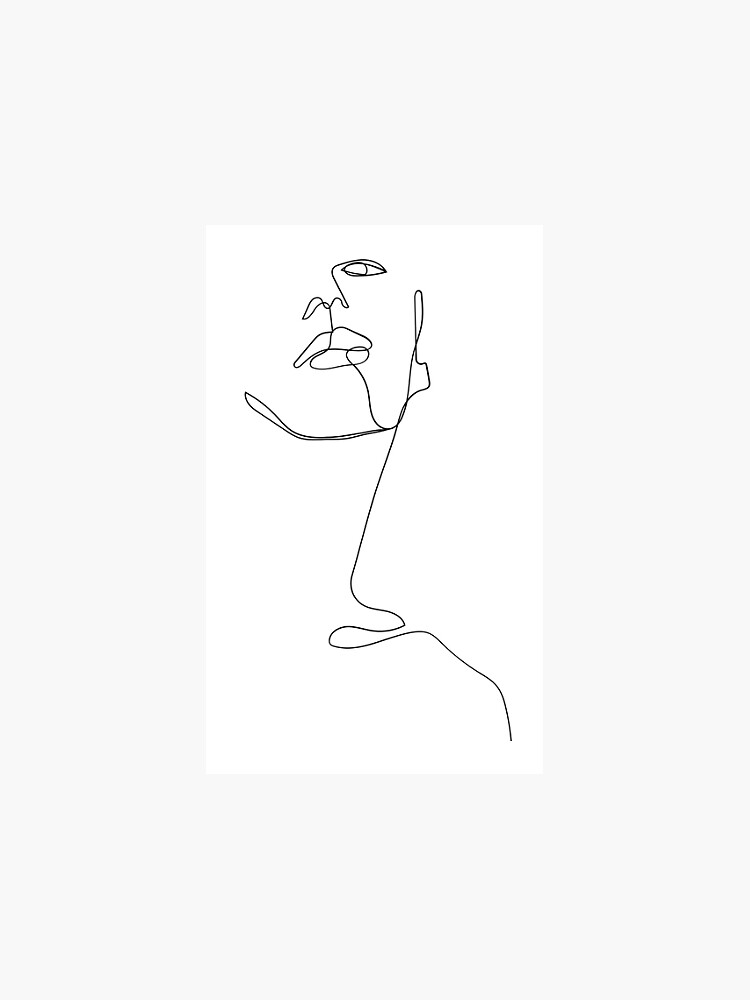 "man face" Sticker for Sale by ansena07 | Redbubble