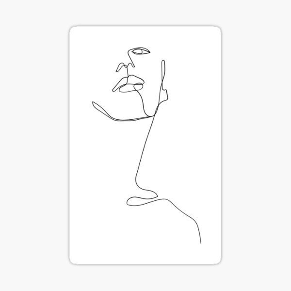 "man face" Sticker for Sale by ansena07 | Redbubble