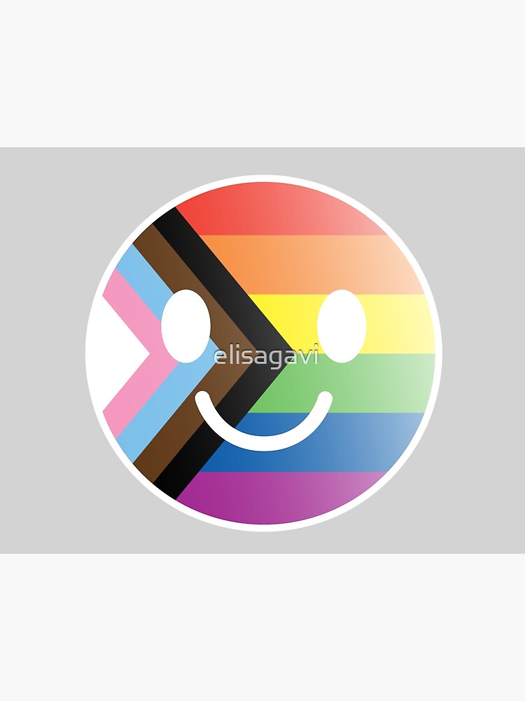 "Smiley Inclusive Pride Face" Poster for Sale by elisagavi | Redbubble