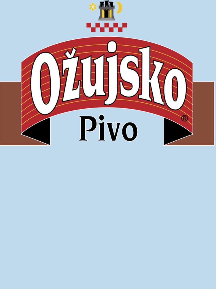 Essential T-Shirt for Sale mit "Ozujsko Pivo - Kroatien klassisches T ...