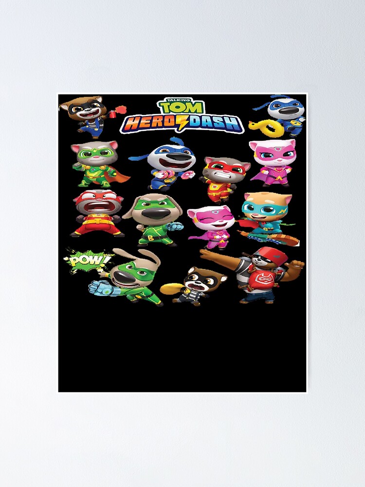 Póster «Regalos gráficos lindos de Talking Tom Heroes para hombres y ...