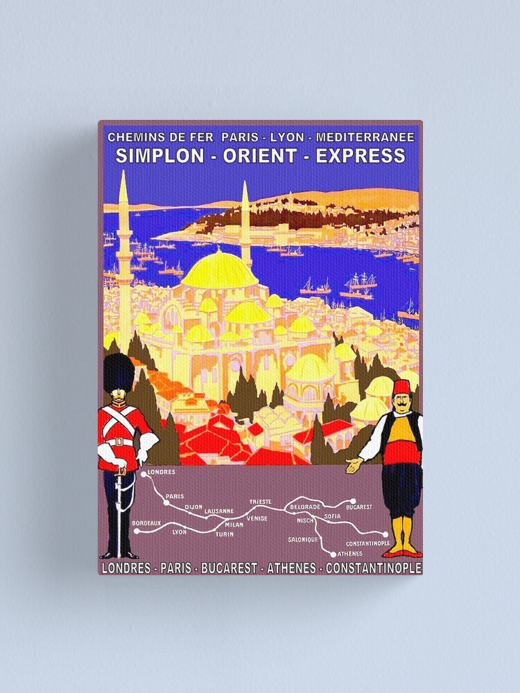 "SIMPLON ORIENT EXPRESS: Train Travel Advertising Print" Canvas Print ...