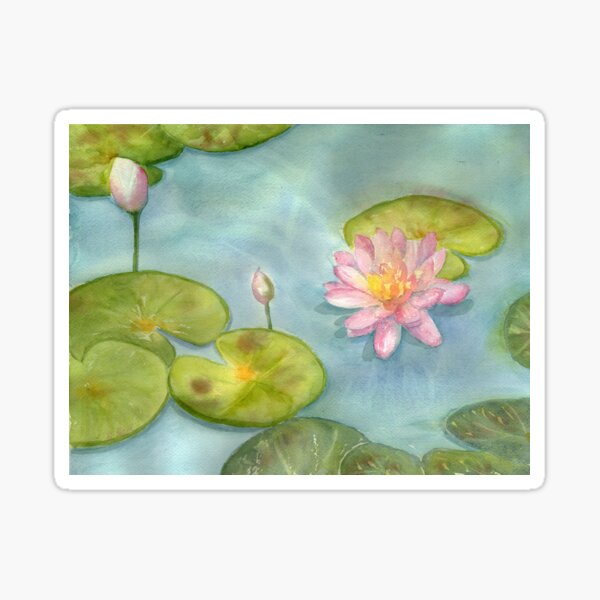 "Lily Pads" Sticker by DianeHall | Redbubble