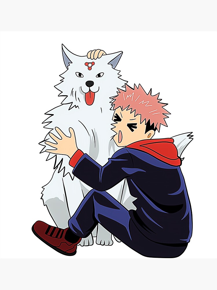 "Itadori and Fushiguro dog" Sticker by JapmeanAniSH14 | Redbubble