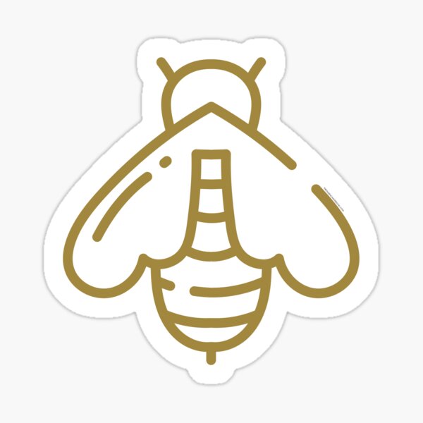"THE GOLDEN BEE" Sticker by toeo-redbubble | Redbubble