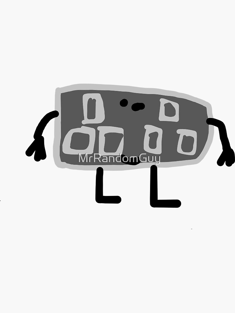 "Plug Socket Man" Sticker by MrRandomGuy | Redbubble