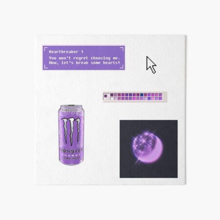 "purple cybercore aesthetic pack " Art Board Print by celestivl | Redbubble