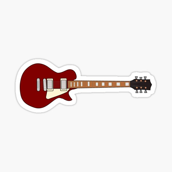 "Les Paul Guitar" Sticker by Byoudesigns | Redbubble
