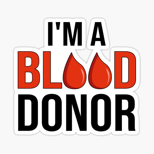 "Blood Donation Blood Donation Service Blood Donors" Sticker by ...