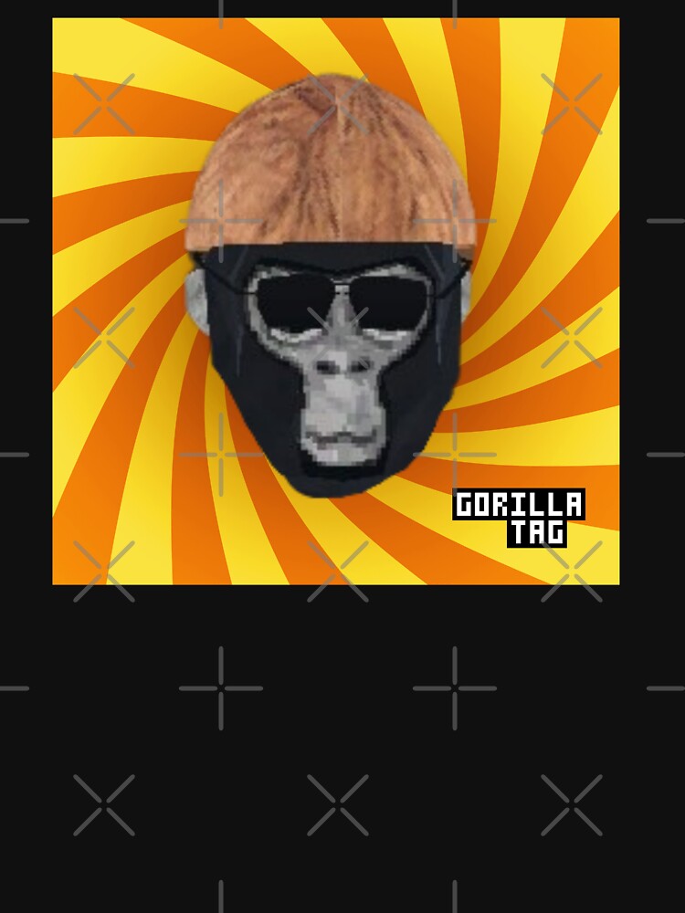 "Gorilla Tag Coconut Hat Red Orange Spiral Gorilla Tag Logo by BTCMOON ...
