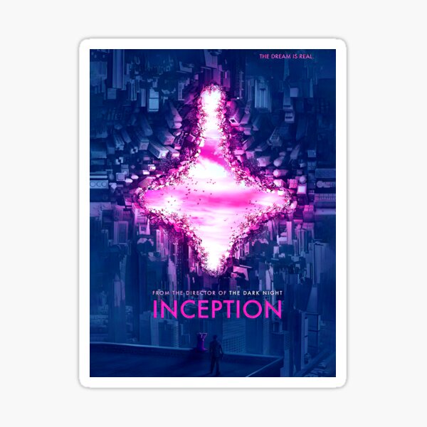 "Inception Artwork 1" Sticker for Sale by kasixudesigns | Redbubble