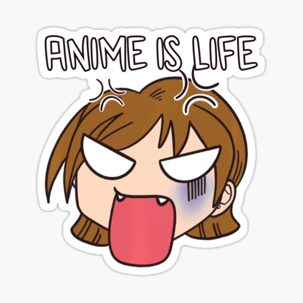 "Anime Is Life - Angry Anime Girl - Otaku Manga Kawaii Anime Pullover ...