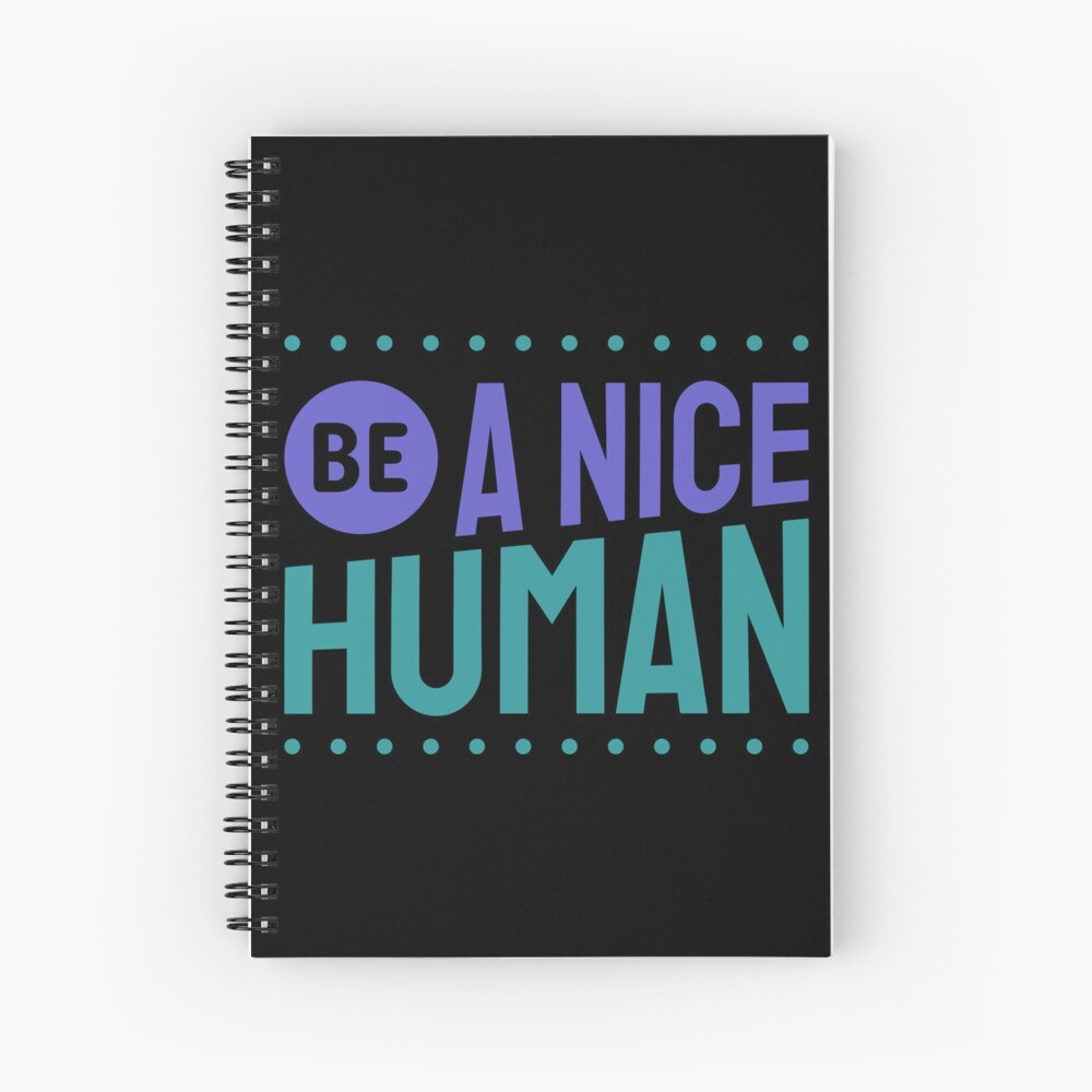 Cuaderno de espiral «ser un buen ser humano,ser amable,ser amable,ser ...