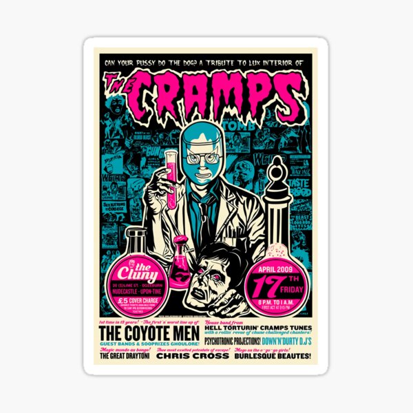 "The Cramps" Sticker by garyyjob | Redbubble