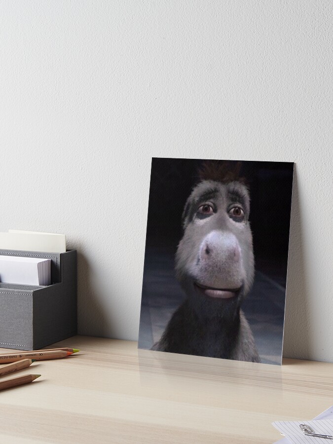 "Staring Donkey Meme" Art Board Print for Sale by neatcookie | Redbubble