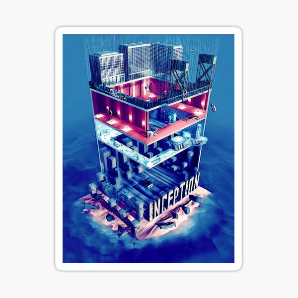 "Inception Artwork 7" Sticker by kasixudesigns | Redbubble
